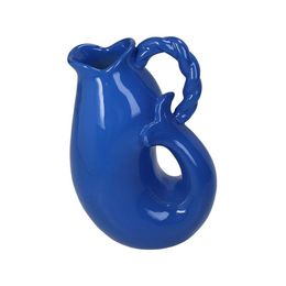 Kersten Vase in Blau - (B)13,5 x (H)20 x (T)9,5 cm - 29% | Kerzen-vasen
