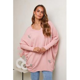 Soft Cashmere Pullover in Rosa - 76% | Gr&ouml;&szlig;e 34/36 | Damen-pullover-cardigans