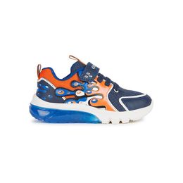 Geox Sneakers "Lights - Ciberdron" in Dunkelblau/ Orange - 53% | Gr&ouml;&szlig;e 38 | Kindersneakers