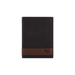Camel Active Leder-Geldb&ouml;rse "Taipeh" in Schwarz - (B)9,5 x (H)12,5 x (T)2 cm - 58% | Herren-portemonnaies-etuis