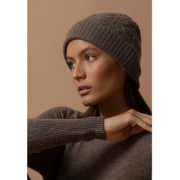 Perfect Cashmere Kaschmir-M&uuml;tze "Popi" in Taupe - 57% | Damen-muetzen-caps