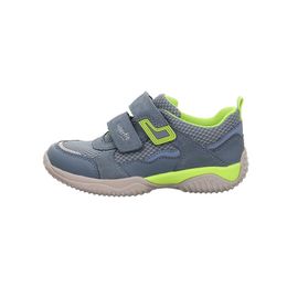 Superfit Leder-Sneakers "Storm" in Blau/ Gr&uuml;n - 34% | Gr&ouml;&szlig;e 26 | Kindersneakers