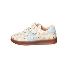 bisgaard Leder-Sneakers in Beige/ Hellblau - 57% | Gr&ouml;&szlig;e 25 | Kindersneakers