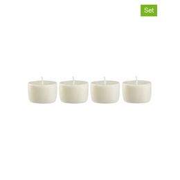 Blomus 4er-Set: Nachf&uuml;llkerzen "Frable - Mora" in Creme - (H)3 cm - 11% | Kerzen-vasen