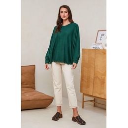 Soft Cashmere Pullover in Gr&uuml;n - 73% | Gr&ouml;&szlig;e 38/40 | Damen-pullover-cardigans