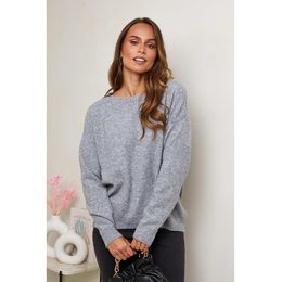 Soft Cashmere Pullover in Grau - 77% | Gr&ouml;&szlig;e 34/36 | Damen-pullover-cardigans