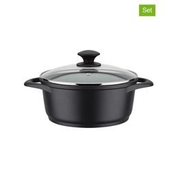 GSW 2tlg. Set: Kochtopf ''Gourmet'' in Schwarz - &Oslash; 28 cm - 26% | Kochgeschirr