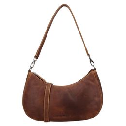 HIDE & STITCHES Leder-Schultertasche "Japura" in Braun - (B)19 x (H)30 x (T)9 cm - 60% | Damen-taschen