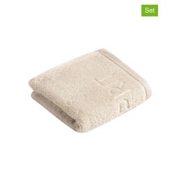 Esprit 6er-Set: G&auml;stehandt&uuml;cher ''Modern Solid'' in Creme - 49% | Gr&ouml;&szlig;e 30x50 cm | Badtextilien