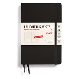 LEUCHTTURM1917 Wochenplaner in Schwarz - B6+ - 60% | Buero-schulbedarf