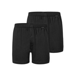 Schiesser Boxer shorts male Black size M