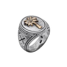 Haze&Glory Haze&glory Ring 'Palmlover' male Silver size 60