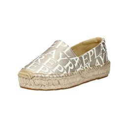 Replay Espadrilles Damen Gr&ouml;&szlig;e 40 gold / wei&szlig;