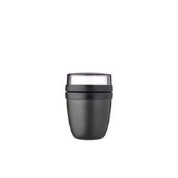 Mepal Joghurtbecher-To-Go Ellipse, nordic black, Kunststoff, 12.8 cm, BPA-frei, K&uuml;chenzubeh&ouml;r, Vorratsbeh&auml;lter, Brotdosen