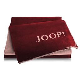 JOOP! Wohndecke JOOP! HW 2025/26, Altrosa, Dunkelrot, Textil, 150x200 cm, Kettelrand, Wohntextilien, Decken, Kuscheldecken