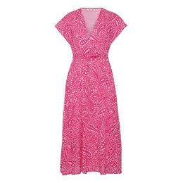 B.Young Kleid Damen Gr&ouml;&szlig;e 44 rosa / wei&szlig; Winterkleid