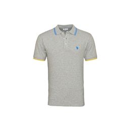 U.S. Polo Assn. Poloshirt Herren Gr&ouml;&szlig;e XL blau / gelb / graumeliert