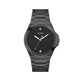 Guess Uhr 'Vinyl' Herren Gr&ouml;&szlig;e One Size schwarz