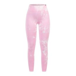 Smilodox Leggings Seamless Batik Srunch High Waist Becci Damen Gr&ouml;&szlig;e M rosa