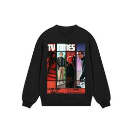 F4NT4STIC Sweatshirt 'TV Times Patrick McGoohan The Prisoner 1967 Cover' Herren Gr&ouml;&szlig;e L hellblau / rot / schwarz / wei&szlig;