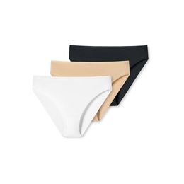 uncover by Schiesser Slip ' Uncover ' Damen Gr&ouml;&szlig;e L nude / schwarz / wei&szlig;