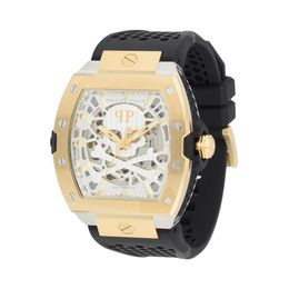 Philipp Plein Analoguhr Herren Gr&ouml;&szlig;e One Size gold / schwarz / wei&szlig;