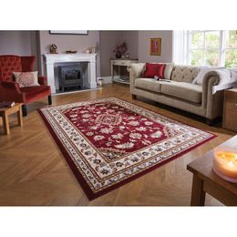 FLAIR RUGS Teppich &raquo;Sherborne&laquo; 8 mm H&ouml;he Orientteppich rot Polypropylen