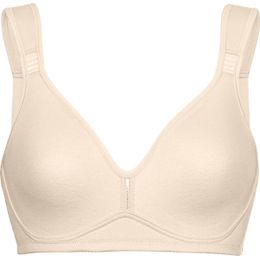 w&auml;schepur Damen Komfort-BH ohne B&uuml;gel mit transparenten Eins&auml;tzen elfenbein, Gr&ouml;&szlig;e 95C