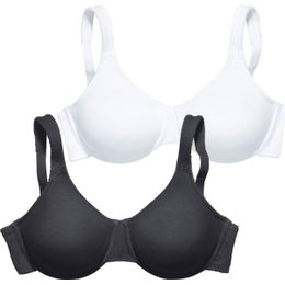 Petite Fleur Damen Minimizer-BH schwarz+wei&szlig; Gr&ouml;&szlig;e 80C