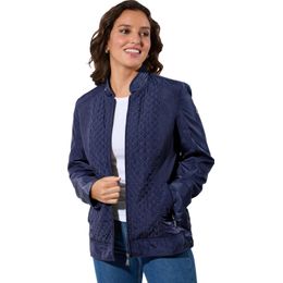 CR&Eacute;ATION L Damen Steppjacke mit verdeckten Rei&szlig;verschluss-Taschen marine Gr&ouml;&szlig;e 44