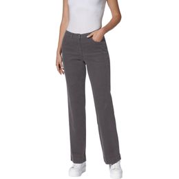 CR&Eacute;ATION L Damen Cordhose mit breitem Saum anthrazit Gr&ouml;&szlig;e 54
