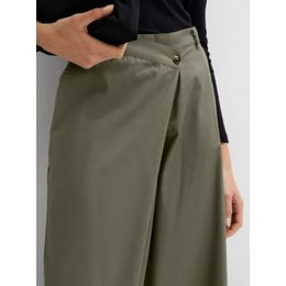 CR&Eacute;ATION L Damen Marlene-Hose mit asymmetrischem Knopfverschluss khaki Gr&ouml;&szlig;e 36