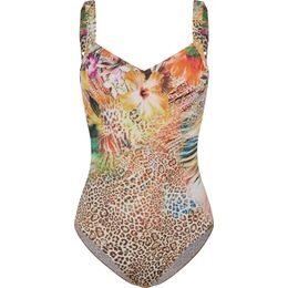 Sunflair Damen Badeanzug orange-braun-bedruckt Gr&ouml;&szlig;e 40C