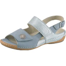 Waldl&auml;ufer Damen Sandalette mit Luftposter-Laufsohle bleu Gr&ouml;&szlig;e 5