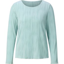 CR&Eacute;ATION L Damen Langarmshirt mit Wellen-Struktur kalkmint Gr&ouml;&szlig;e 38