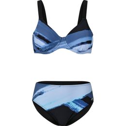 feel good Damen Bikini schwarz-jeansblau Gr&ouml;&szlig;e 40C