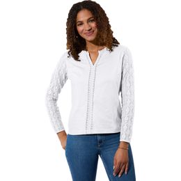 CR&Eacute;ATION L Damen Shirt wei&szlig; Gr&ouml;&szlig;e 46