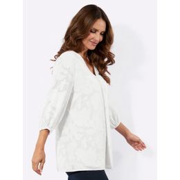 CR&Eacute;ATION L Damen Longbluse ecru Gr&ouml;&szlig;e 40