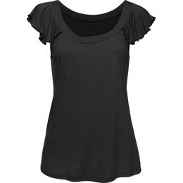 Vivance Damen Rundhalsshirt schwarz Gr&ouml;&szlig;e 32/34