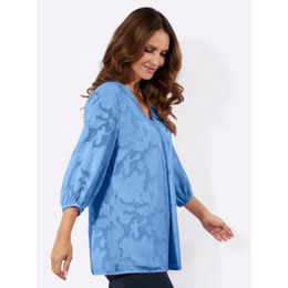 CR&Eacute;ATION L Damen Longbluse himmelblau Gr&ouml;&szlig;e 54