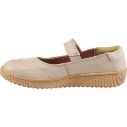 Damen Klettschuh mit Leder-Wechselfu&szlig;bett sand Gr&ouml;&szlig;e 38