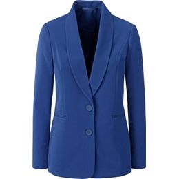 CR&Eacute;ATION L Damen Blazer mit Schulterpolstern royalblau Gr&ouml;&szlig;e 50
