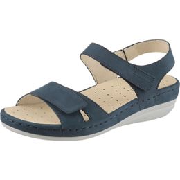 Damen Sandale mit Klettverschl&uuml;ssen dunkelblau Gr&ouml;&szlig;e 38