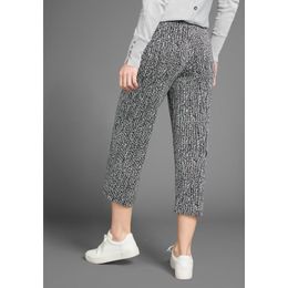 Laura Scott Damen Culotte mit Alloverprint schwarz 42, N-Gr