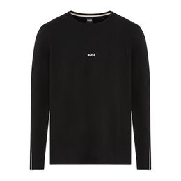 BOSS Herren BOSS Longsleeve &raquo;Unique&laquo; bequemes Langarmshirt mit Kontrastnaht am &Auml;rmel XXL