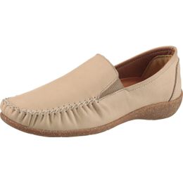 Loretta Damen Slipper mit Gummizug sand Gr&ouml;&szlig;e 39
