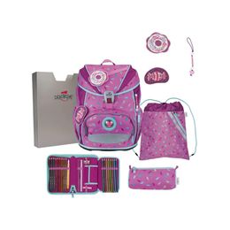 DerDieDas ErgoFlex Light - Schulranzen Set 5tlg. 800g (Purple Unicorn) in Sweet Sprinkles | Gr.: onesize
