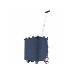 Reisenthel carrycruiser - Einkaufstrolley 47.5 cm (forest gold) in herringbone dark blue | Gr.: onesize