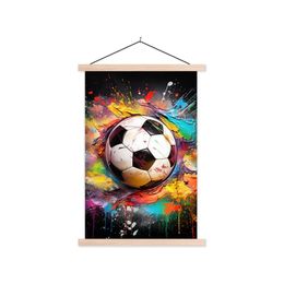 MuchoWow Poster mit Leiste Fu&szlig;ball (BxH) | Gr.: 20 x 30 cm