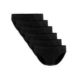 Seidensticker Slip 6er Pack in Schwarz | Gr.: L